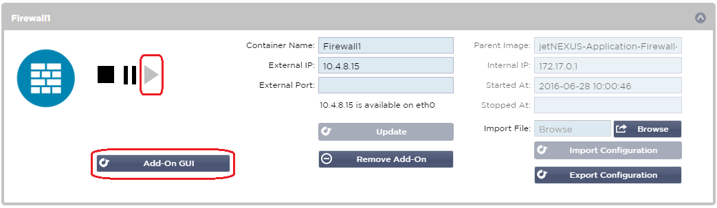 Accessing your WAF add-on