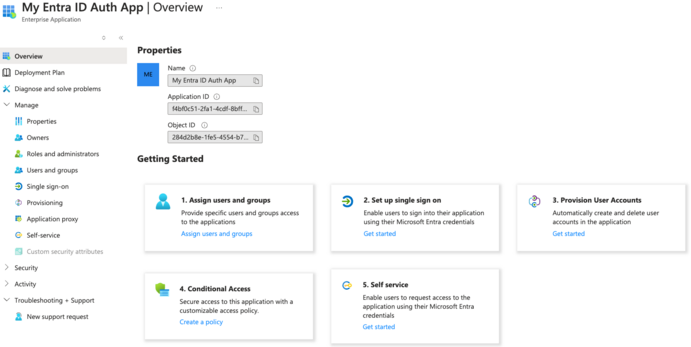 Setting up the Entra ID Authentication Application in Microsoft Entra